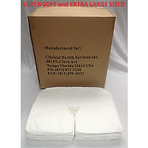 Therabuilt disposable headrest covers for massage tables, case of 1000 pcs. Full Size: 16 3/8" x 12"