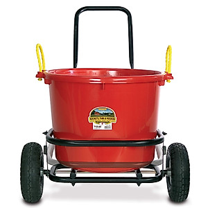 Little Giant® Muck Cart | Large Bucket or Tub Cart | Muck Cart with Wheels | Holds Up to 350 lbs