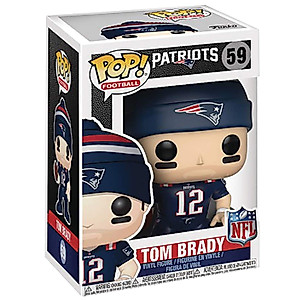 POP Football: Patriots - Tom Brady (Color Rush) Funko Vinyl Figure (Bundled with Compatible Box Protector Case)