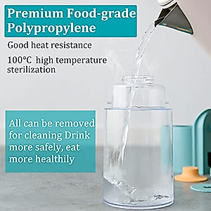 Rabbit Feeder Waterer for Cage Hanging Automatic Cat Dog Food Water Dispenser for Bunny Hamster Indoor Small Pets, Gravity Rabbit Food Bowl Water Bottle Set Ferret Cage Accessories for Cat Guinea Pig