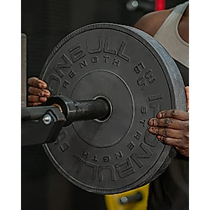 HD Bumper Plates 2" (Single) - One (1) 10 LB Single Rubber Weight Plate in Pounds (LB) for Olympic Barbells - Ideal for Cross-Training, Weightlifting, Fitness and Gym Weights (10lb (Single Plate))