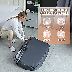 Gyvif Baby Bassinet Bedside Sleeper Crib, Easy Folding Co Sleeper Bed Side Adjustable Height Portable Crib with Wheels for Newborn