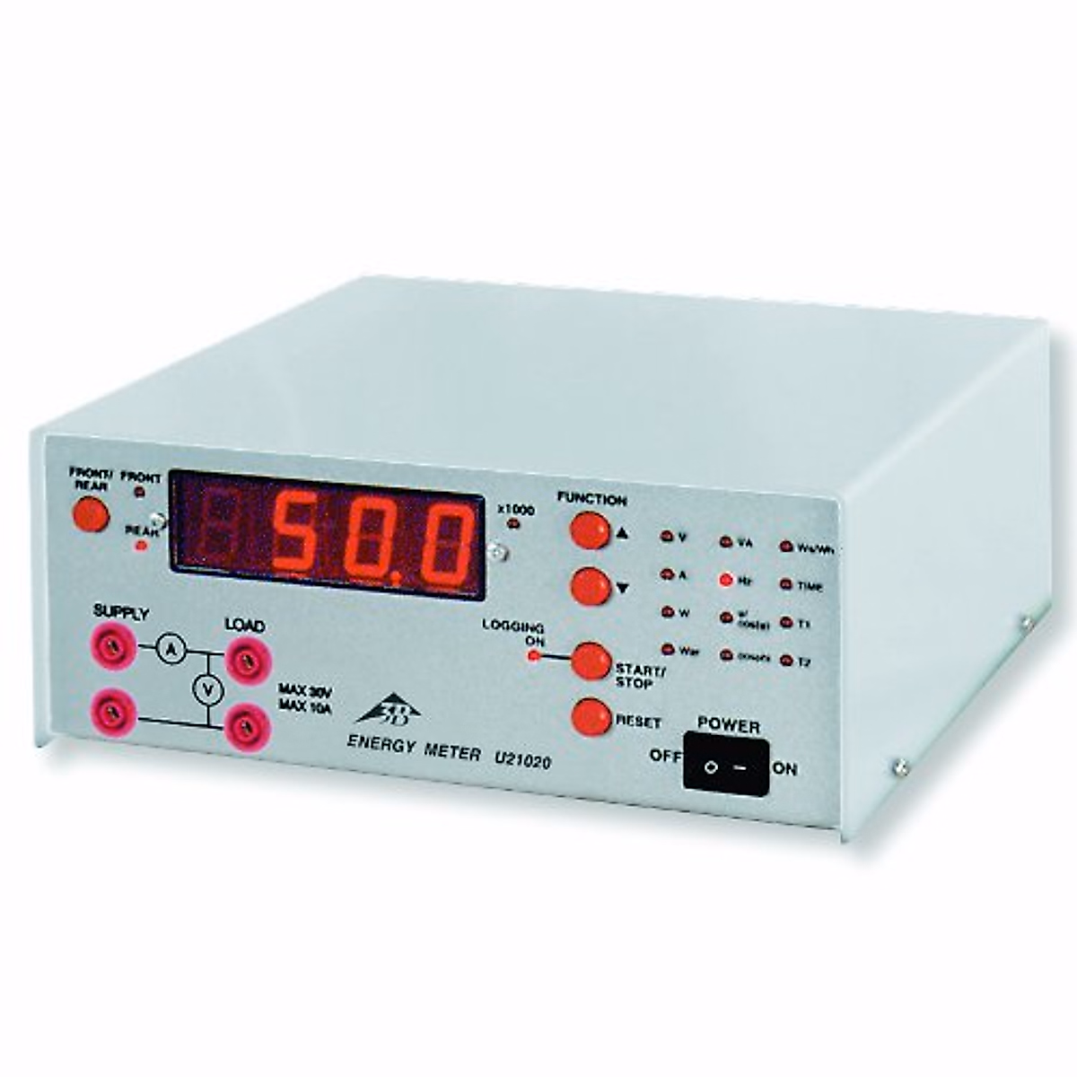 3B Scientific U21020-115 Power and Energy Meter with PC Interface, 115V