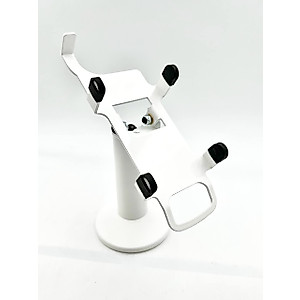 Discount Credit Card Supply DCCStands Freestanding Swivel and Tilt Pax A920 / A920 Pro Terminal Stand (White)