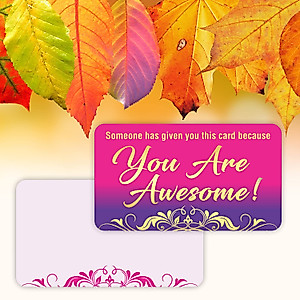 PARTH iMPEX You are Awesome Cards - (Pack of 100) Gold Foil Stamping 3.5" x 2" Appreciation Kindness Matters Card for Teachers Employees Coworker Staff