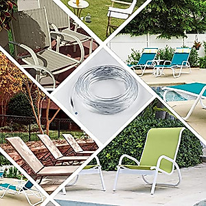 25 FT Vinyl 3/16 Outdoor Chair Spline, Sling Chair Spline, Sling Chair Replacement Spline, Patio Spline,Spline for Sling Chairs, Sling Back Chair Spline