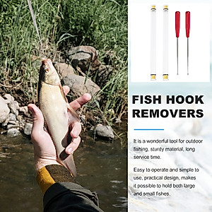 2pcs Decoupler Hook Remove Fishing Tool Fish Hook Unhooking Device Fish Hook Disconnect Device Fishing Disgorger Tool Fishing Hooks Extractor Stainless Steel Fishhook Remover