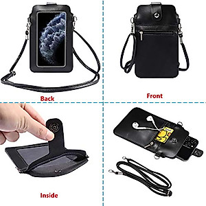 Small Crossbody Phone Bag for Women, Touch Screen Wallet Purse for iPhone 12 Pro Max, for Samsung Galaxy Note20 Ultra,Note10 Lite,S20 FE,S10 Lite,S21+,S21 Ultra,A32 5G,S21 FE