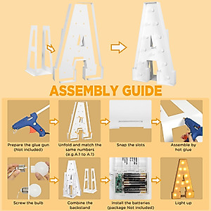 Marquee Light Up Letters, YBQZ 4FT Large Light Up Letters, Large Marquee Letters for Baby Shower Birthday Party Decor, Mosaic Balloon Frame for Wedding Engagement Party Decoration, Foam Letter E