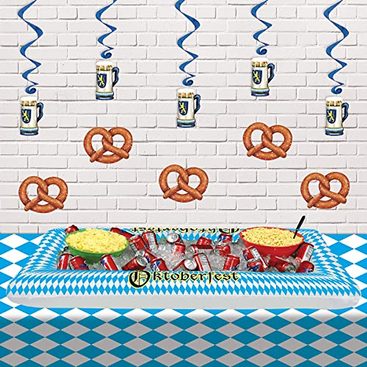Beistle Oktoberfest Whirls, 40", Multicolored