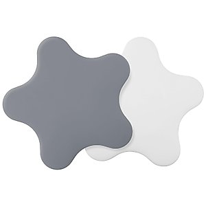 Tub Stopper 2 Pack Bathtub Drain Stopper Silicone Upgraded Drain Plug Cover for Bathrooms and Laundries Kitchen Universal Use 6 inches Grey + White