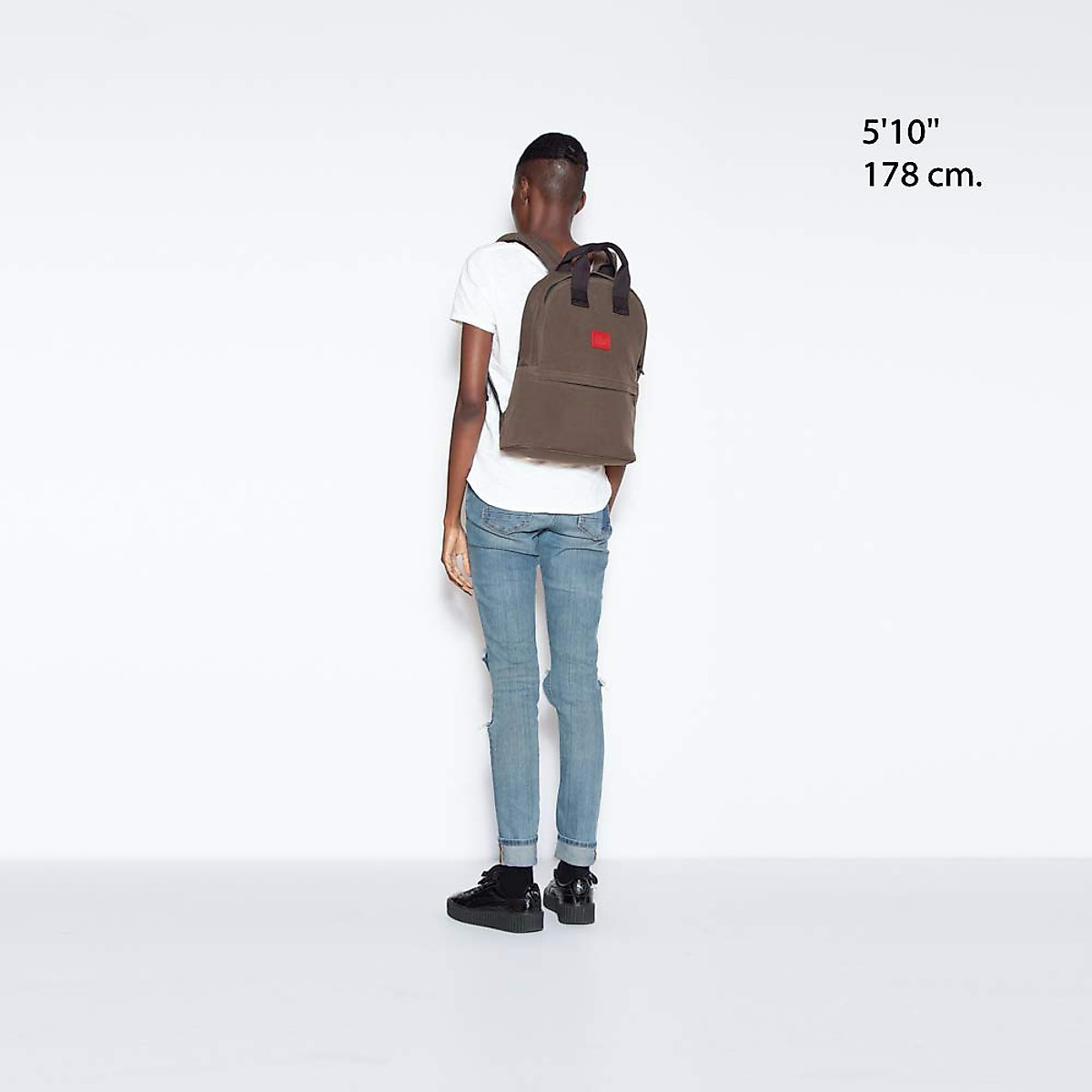 Manhattan Portage WAXED NYLON GOVERNORS BACKPACK, Dark Brown