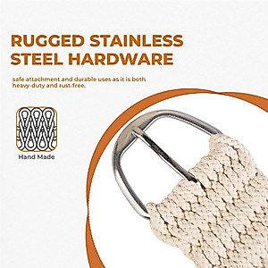 Harrison Howard 24 Strand Roper Western Cinch Handwoven Double-Weave Roper Cinch Rugged Stainless Steel Hardware for Horse 32 inches