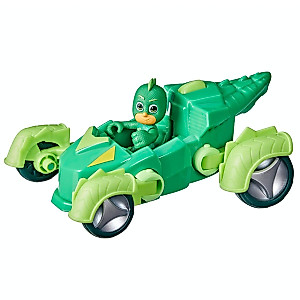 PJ Masks Gekko Deluxe Vehicle Preschool Toy, Gekko-Mobile Car with 2 Wheel Modes and Gekko Action Figure for Kids Ages 3 and Up