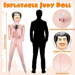 Liliful 59 Inch Blow up Doll Inflatable Bachelorette Party Accessories Halloween Party Props Decoration Fernandor Doll