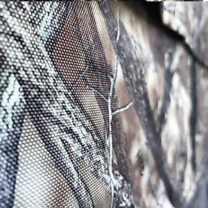 Deluxe Steel Frame True Timber® Camo 3 or 4 Person Hunting Ground Blind - (8) Shoot Through Mesh Windows and Anchoring System Included