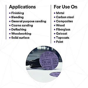 Cubitron Hookit Clean Sanding Film Disc 775L, 6 in, 15 Piece Multi-Pack Hook and Loop Sanding Discs for Paint Preparation and Removal, General Sanding, Refining, Blending, and Featheredge