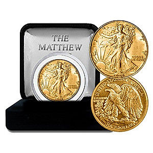 1943 Various Mint Marks Liberty walking head, gold plated Half Dollar Good