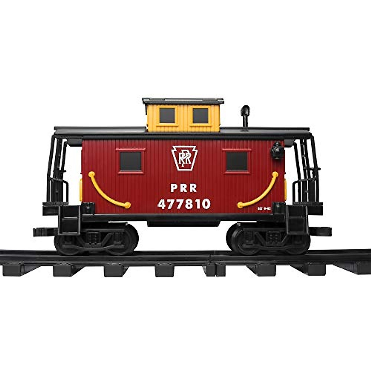 Lionel Battery-Operated Pennsylvania Flyer Freight Toy Train Set with Locomotive, Train Cars, Track & Remote with Authentic Train Sounds, & Lights for Kids 4+