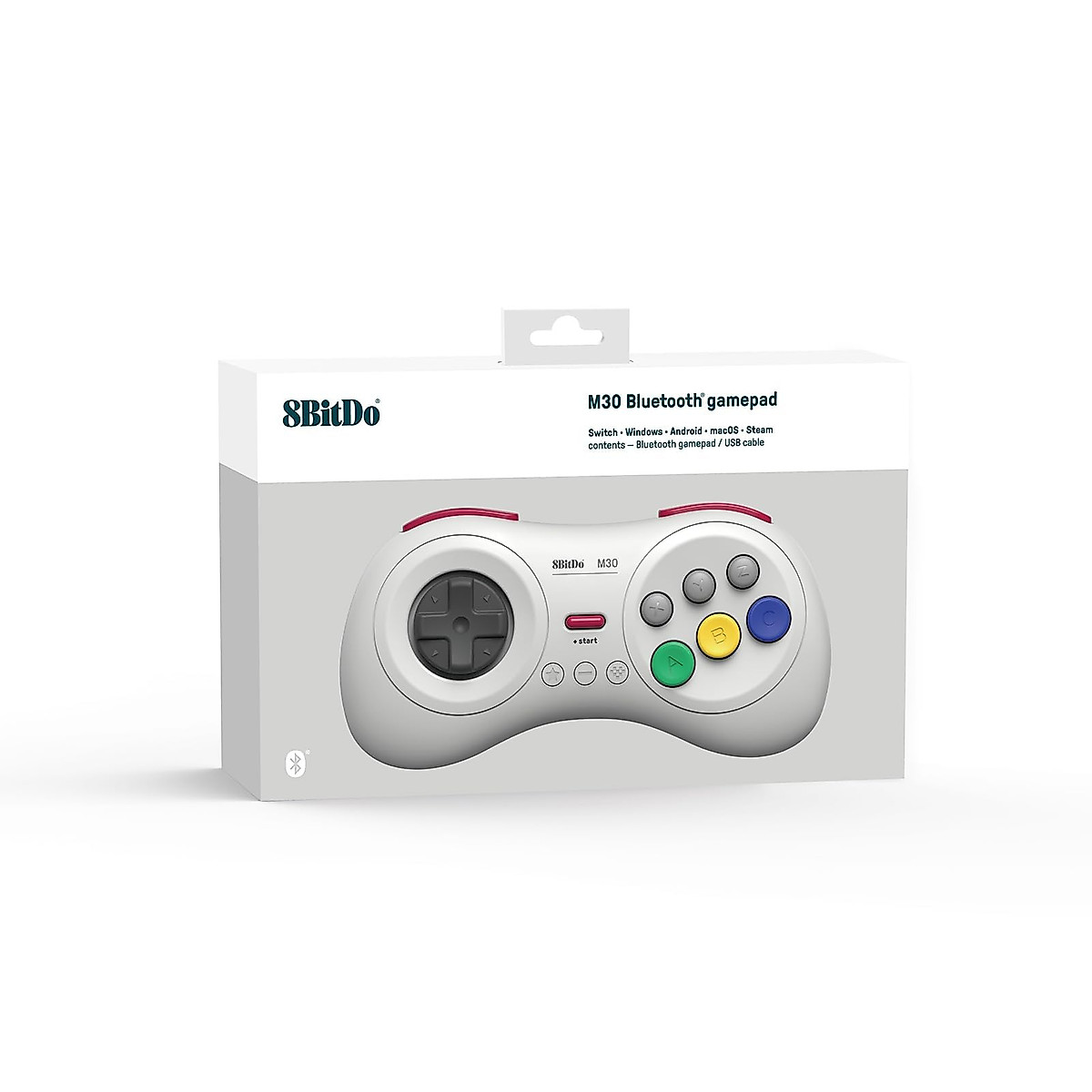 Nargos 8Bitdo M30 Bluetooth Gamepad Controller for The Original Sega Genesis and Sega Mega Drive-(Bluetooth Version)