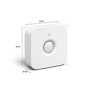 Philips Hue Indoor Motion Sensor for Smart Lights (Requires Hue Hub, Installation-Free, Smart Home, Exclusively for Philips Hue Smart Bulbs)