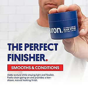 Huron - Men's Versatile Grooming Cream with Light Hold and Matte Finish. Conditions & Smooths Hair. Fresh, Clean Scent. 100% Vegan. 1.6 oz.