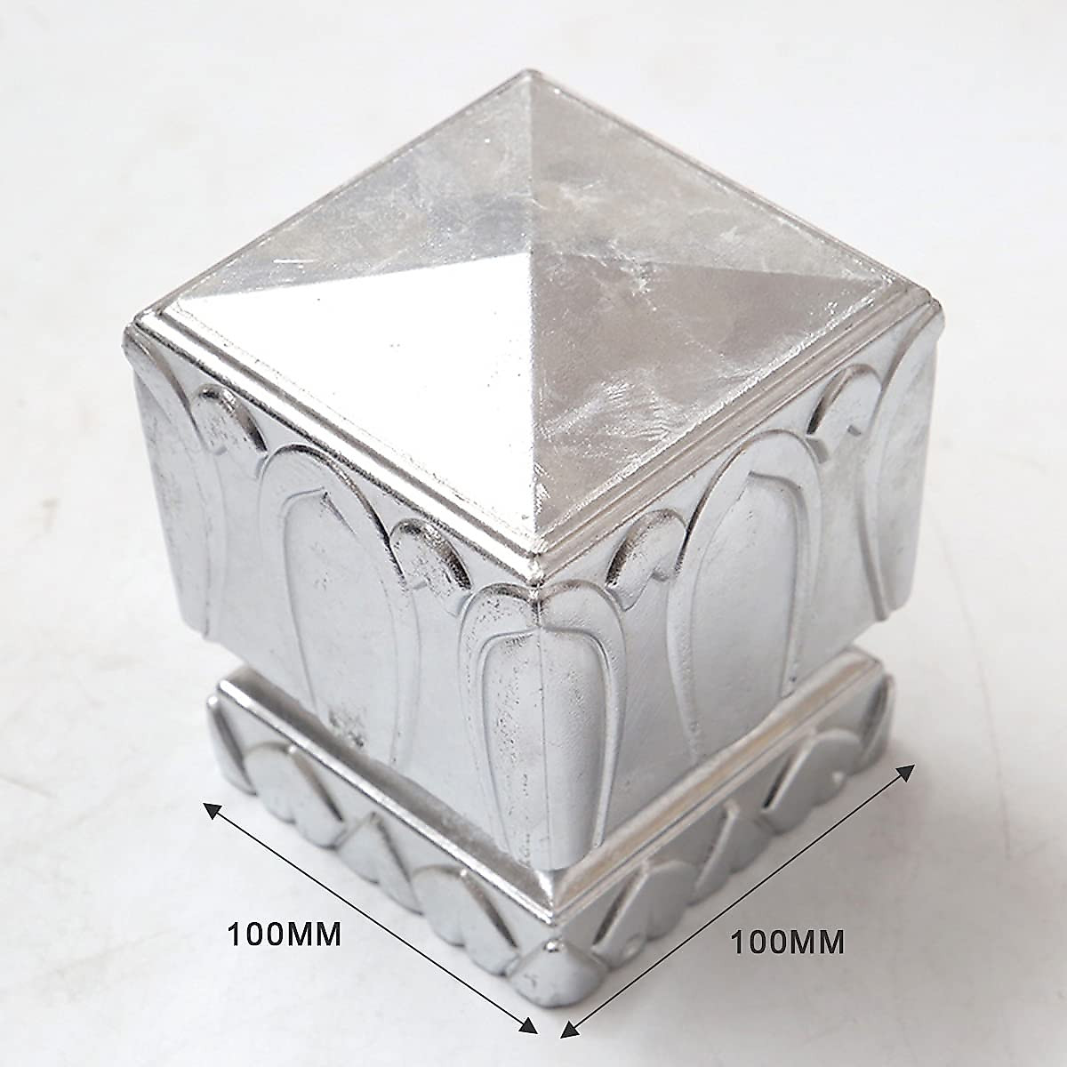 EKSED Fence Post Cap, Acorn Top Fence Finials, Aluminum, Railing Cover for Villa Stair, Mailbox, Deck, Dock, Piling Caps, 2 pcs