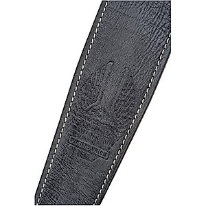 Fender Road Worn Leather Guitar Strap, 2in, Black