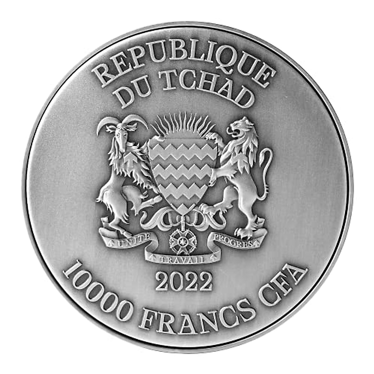 2022 Chamber of Wonders Ao Run/White Dragon 2 oz 999 Fine Silver Coin 10000 Francs Chad 2022 Antiqued Ultra-High Relief