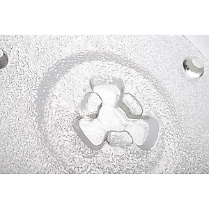 12.5’’ Microwave Glass Tray Compatible with Samsung, GE and Hotpoint - The Exact Replacement Part of WB39X10002/ WB48X10005/ WB49X10069/ WB39X10003 – Dishwasher Safe