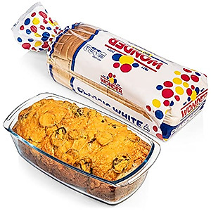 Razab LARGE Superior Glass 7.6 Cups/ 1800ML/1.9Qt (Set of 2) Glass Loaf Pan w/Lids - Meatloaf Pan Airtight BPA free - Easy Grip Handle, Microwave & Oven Safe - Loaf Pans For Baking Bread, Cakes etc