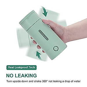 Small Portable Electric Kettle - 300ml Travel Mini Electric Tea Kettle - Portable Water Boiler(Green)