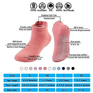 Dicry Toddler Non-Slip Ankle Socks Baby Anti-skid Grips Socks for Infant Kids (1-3T, Multi 12 Pairs)