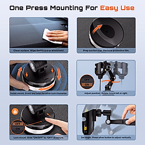 Car Mount Charger for Zebra Symbol TC77 TC70 TC72 TC75 TC70X TC75X TC700H TC700K TC77HL TC720L Handheld Barcode Scanner - Sturdy Vehicle Holder with 5V 2A Cigarette Lighter Charging Cable