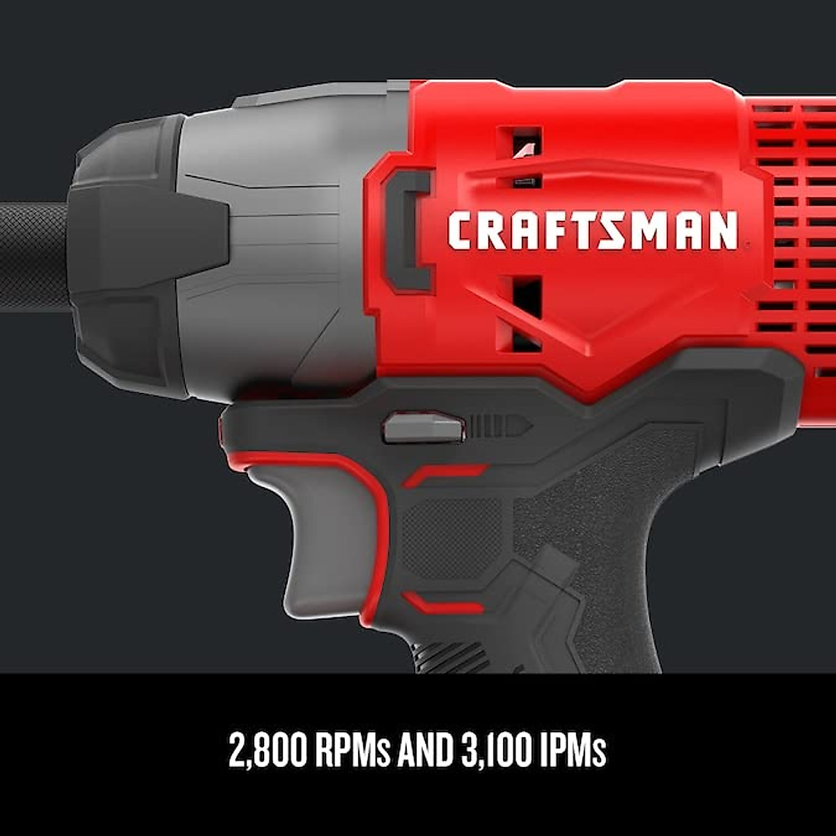 CRAFTSMAN V20 Cordless Impact Driver Kit, 1/4 inch, 2 Batteries and Charger Included (CMCF800C2)