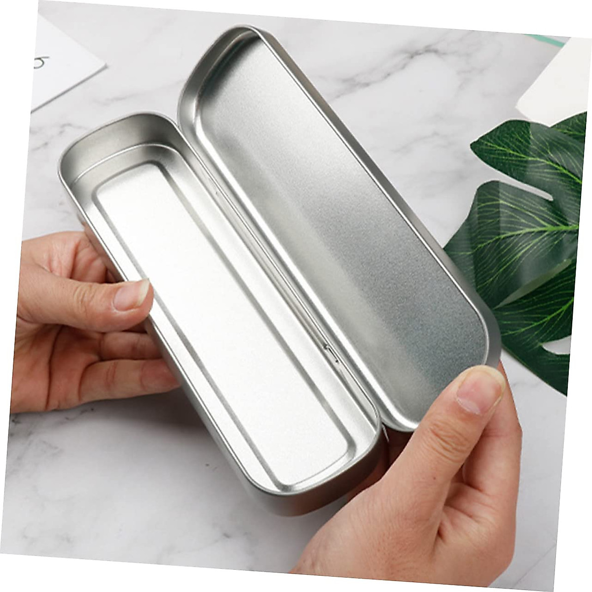 Didiseaon Small Pen Case 3pcs Box Tinplate Box Sponge Pen Student Portable Pens + Pencil