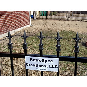 Retrospec Creations 10 Each for 5/8” Plastic Finial Tops for Iron Picket Fence Triad Spear – #50-58