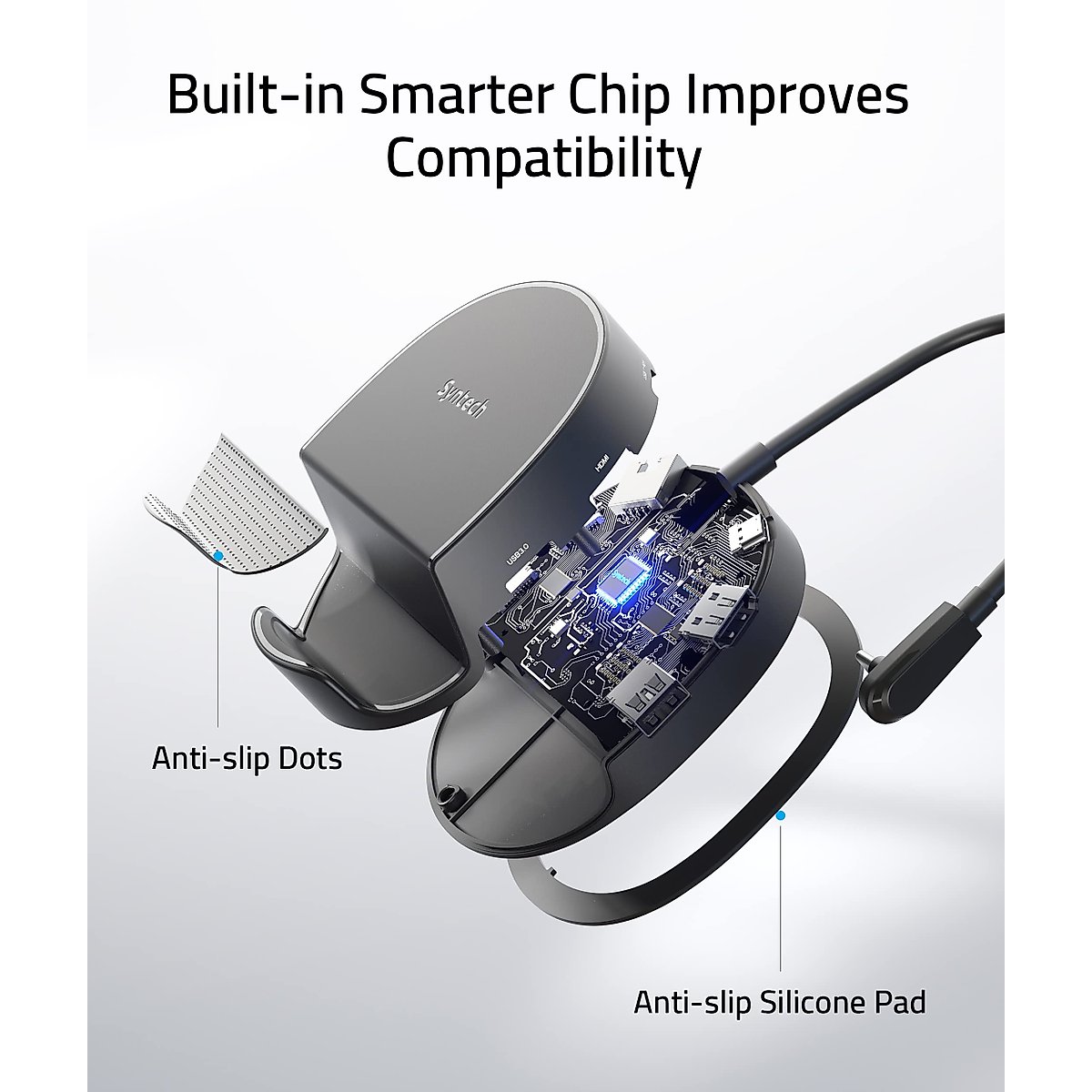 Syntech Hard Carrying Case and Mini Dock Station Compatible with ASUS ROG Ally Console and Accessories.