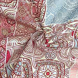 Cotton Fabric by The Yard for Quilting, Sewing DIY, Craft Projects & More (2 Yards, Pattern5033-2)