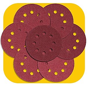 TPmax 5 Inch Sanding Discs 70 PCS Hook and Loop 5 in 8 Hole Sandpaper Orbital Sander Pads 10 pcs Each 40 80 120 240 320 600 800 Grits Obital Sandpaper