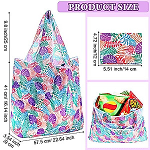 12 Pieces Reusable Grocery Bags Large Nylon Reusable Bags Foldable Shopping Bags Grocery Tote Machine Washable Heavy Duty Friendly Bags Waterproof with Pouch Tote Bags, Classic Style Multicolor