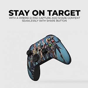 DreamController Fortnight Blue Custom X-box Controller Wireless compatible with X-box One/X-box Series X/S Proudly Customized in USA with Permanent HYDRO-DIP Printing (NOT JUST A SKIN)