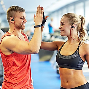 Symphonized Neckband Bluetooth Headphones - Wireless Sport Earbuds, Bluetooth Wireless Earbuds with Earhooks, Bluetooth Earbuds with Ear Hook, Running Earbuds, Neck Bluetooth Headphones Microphone