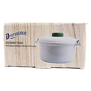 Eco Friendly Microwave Pressure Cooker Steamer Healthy Cooking Quick Fast Vegetables Meats Poultry Fish Rice Cooker No Oil Needed! BPA FREE