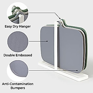 Carrotez Index Plastic Cutting Board With a Stand, Cutting Board Organizer Rack Storage, Cutting Board Organizer Stand Holder, Baking Sheet, Dishwasher-washable