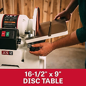 JET 6" x 48" Belt and 12" Disc Sander with Closed Stand, 1-1/2 HP, 115/230V 1Ph (Model JSG-6CS)