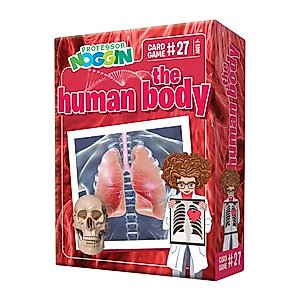 Outset Media Professor Noggin's Human Body Trivia Card Game - an Educational Trivia Based Card Game for Kids - Trivia, True or False, and Multiple Choice - Ages 7+ - Contains 30 Trivia Cards