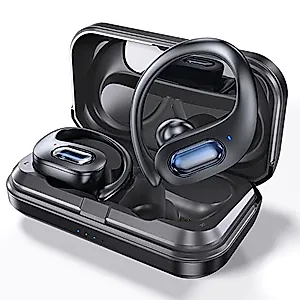 MuGo Wireless Earbud, Sports Noise Cancelling Bluetooth Headphones, Bluetooth 5.0 Wireless Earphones Built-in Mic with HD Stereo, IP7 Waterproof Touch Control, Type C, 40H Playtime, for Running Work