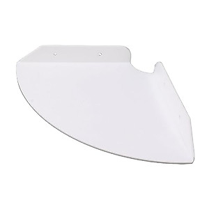 Corner Shelves, Fashion High Strength Wall Mount Floating Corner Shelves Easy Installation 2pcs Large Space for Shower Room (White)