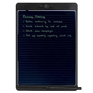 Boogie Board Blackboard Authentic Reusable Notebook with Letter-Size Writing Tablet with Stylus, Instant Erase and Templates (8.5”x11”)